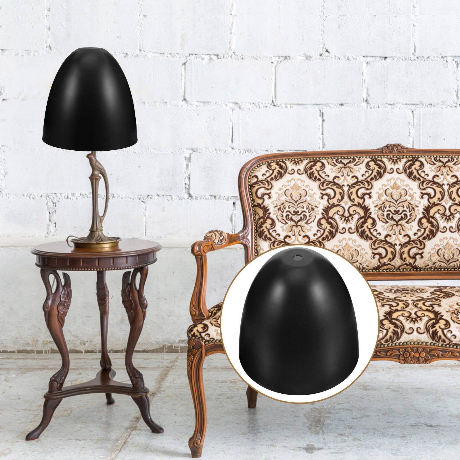 MUSEYA Desk Lamp Shade Light Diffusion Modern Lampshade Iron Black 1Pcs ...