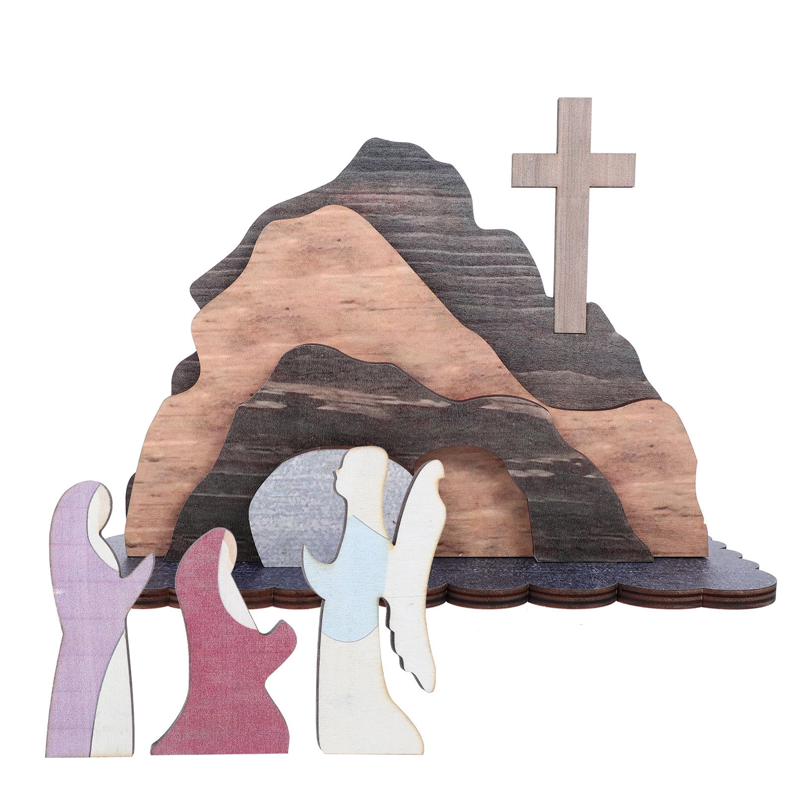 MUSEYA Desktop Statue Wood Decor Standing Statue For Outdoor ...