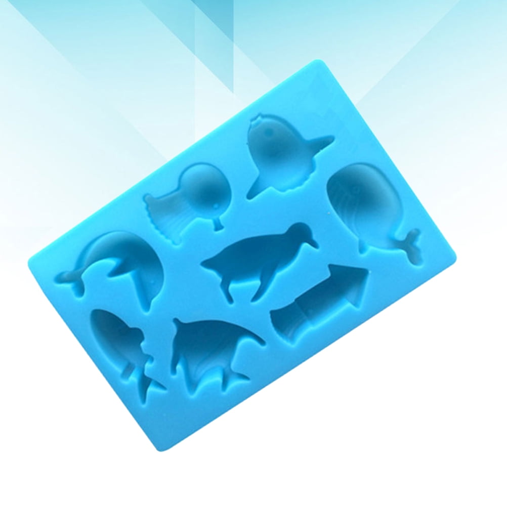 MUSEYA Dolphin Shape Baking Mold for Crafting and Baking 1Pcs Blue ...