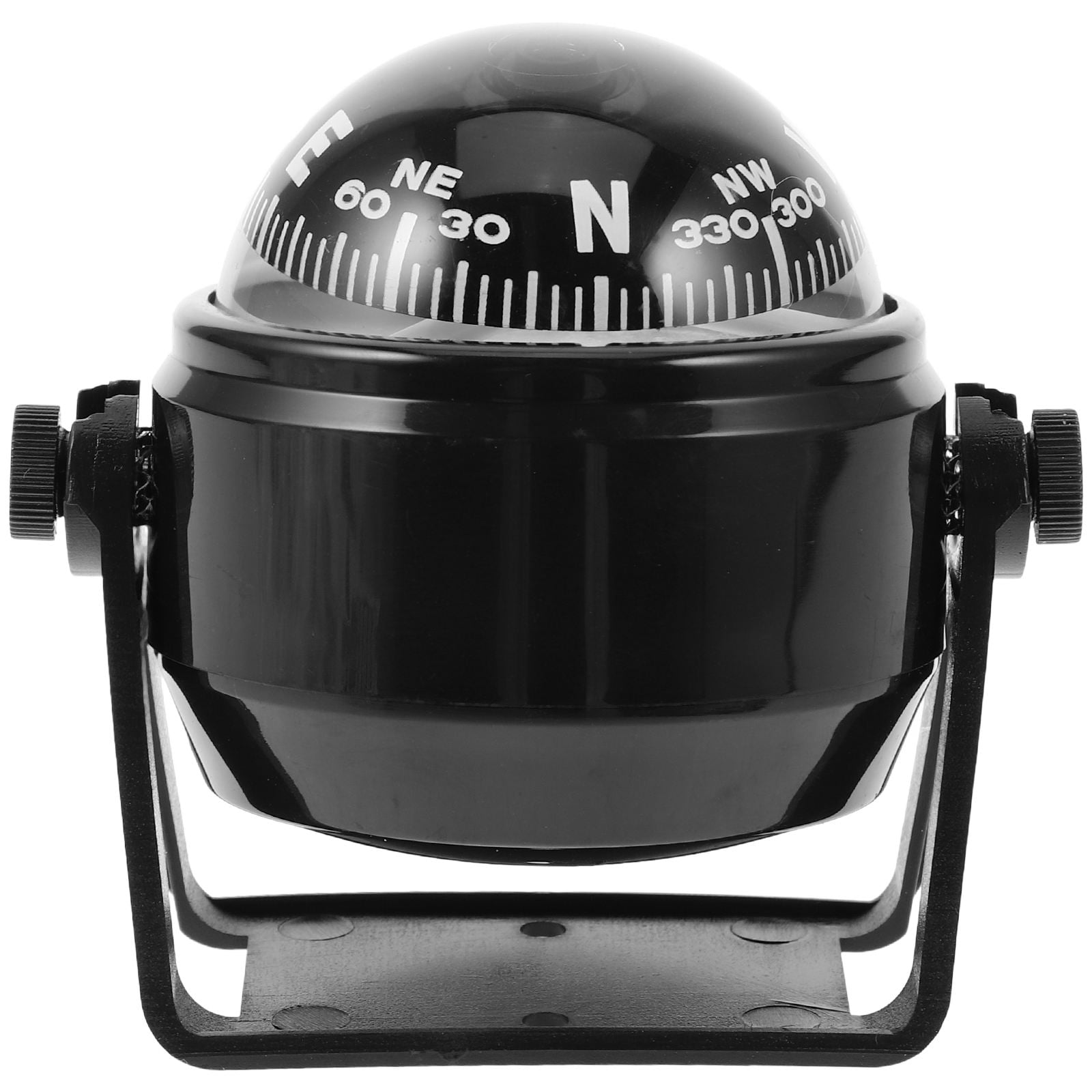 MUSEYA Boat Compasses Round Dashboard Mountable Black Plastic 1Pack For ...