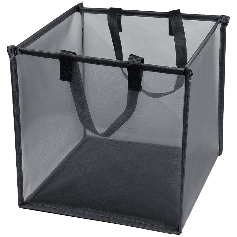 MUSEYA Foldable Ventilation Black Mesh Laundry Hamper For Home Supply ...