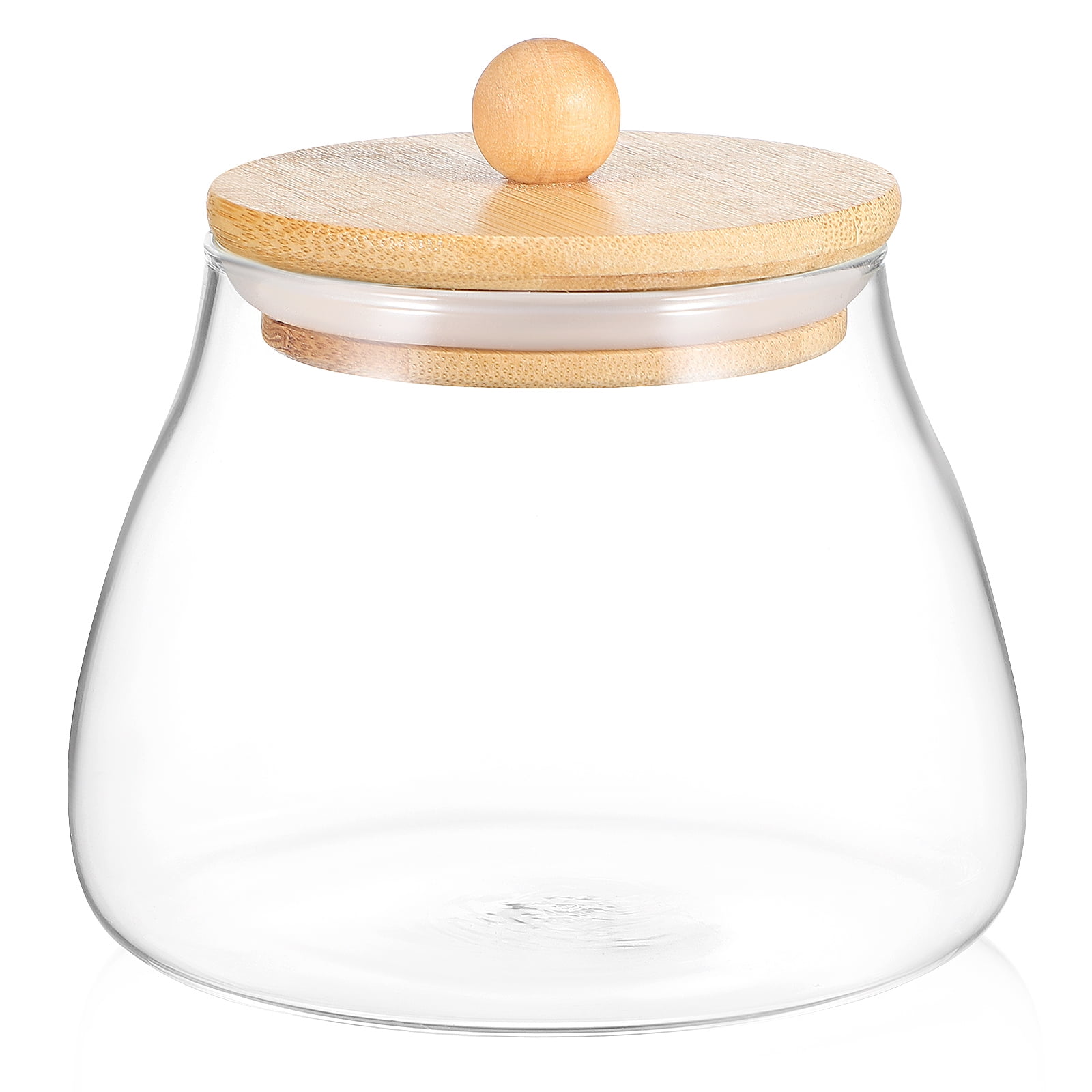 OATIPHO Glass Jar with Wooden Lid Multi Functional Sealed Storage ...
