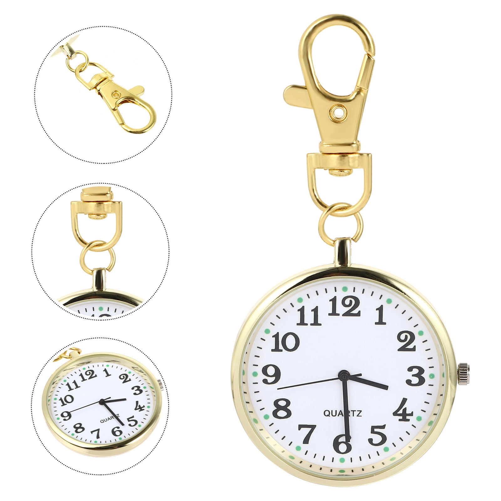 MUSEYA Glow in the Dark Pocket Watch for Men with Big Watch Face Design ...