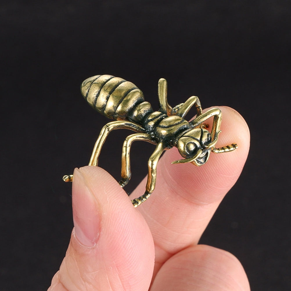 OATIPHO Ant Figurine Elegant Statue Copper Ant Ornament Golden 1Pack ...