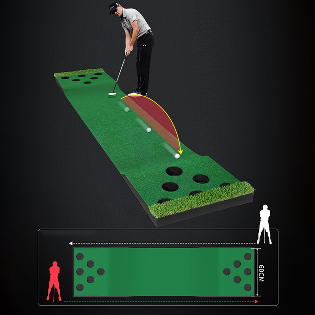 MUSEYA Golf Training Equipment Golf Putting Mats Multi-Hole Design ...