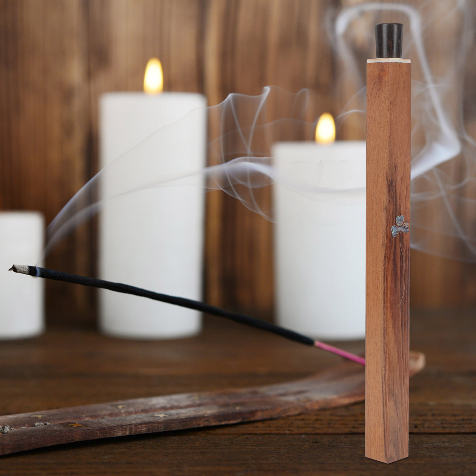 MUSEYA Incents-Sticks Holder Censer Burner Chocolate Wood Storage 1Pack ...
