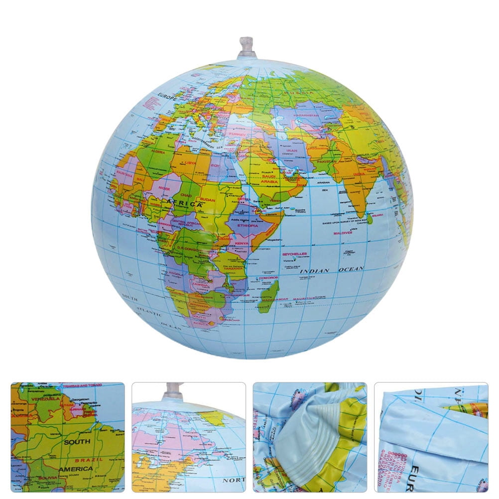 MUSEYA Inflatable Globe Beach Balls Outdoor For For For Blow Up Globe ...