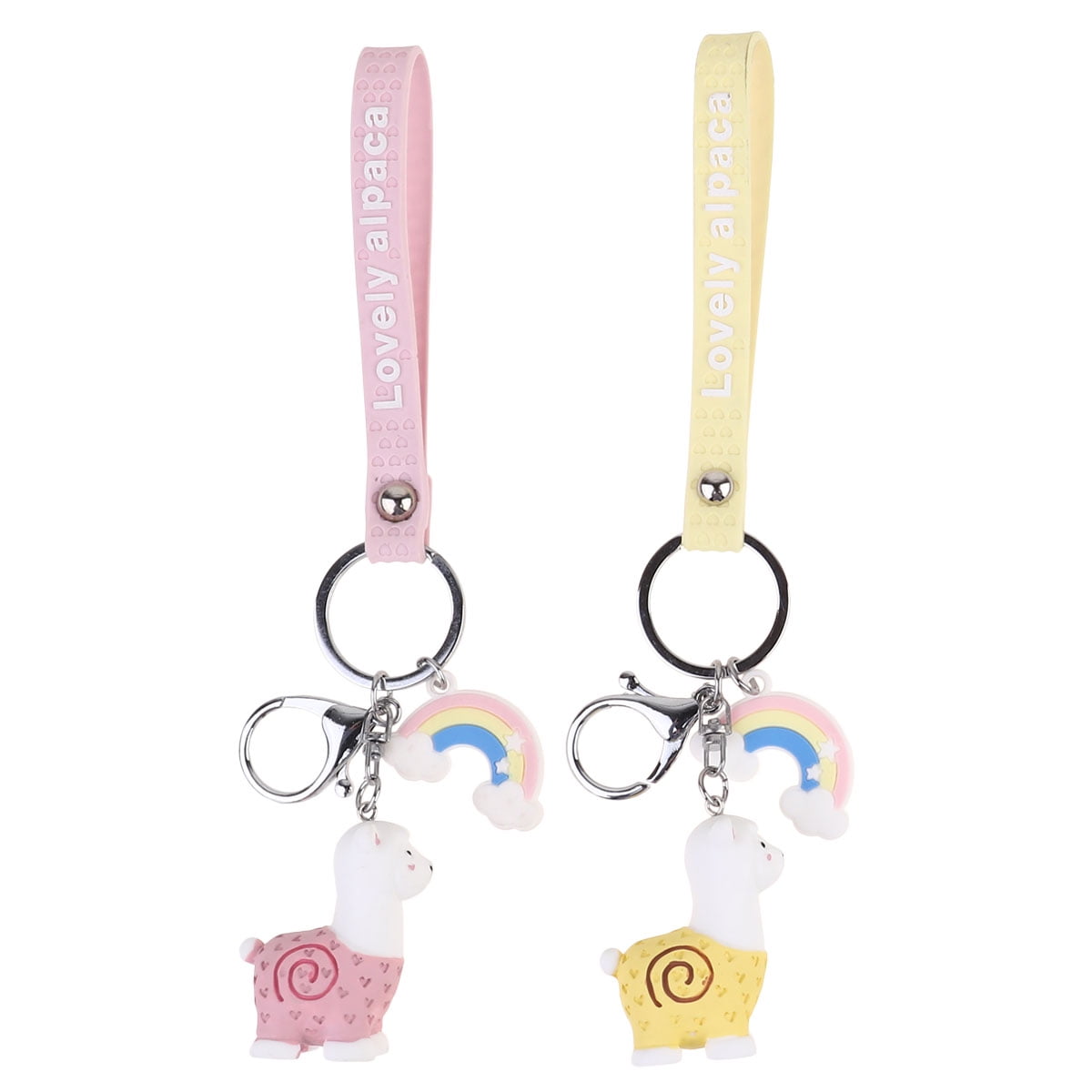 MUSEYA Kawaii Cartoon Keyrings Keychain Style Resin Multi Color for ...