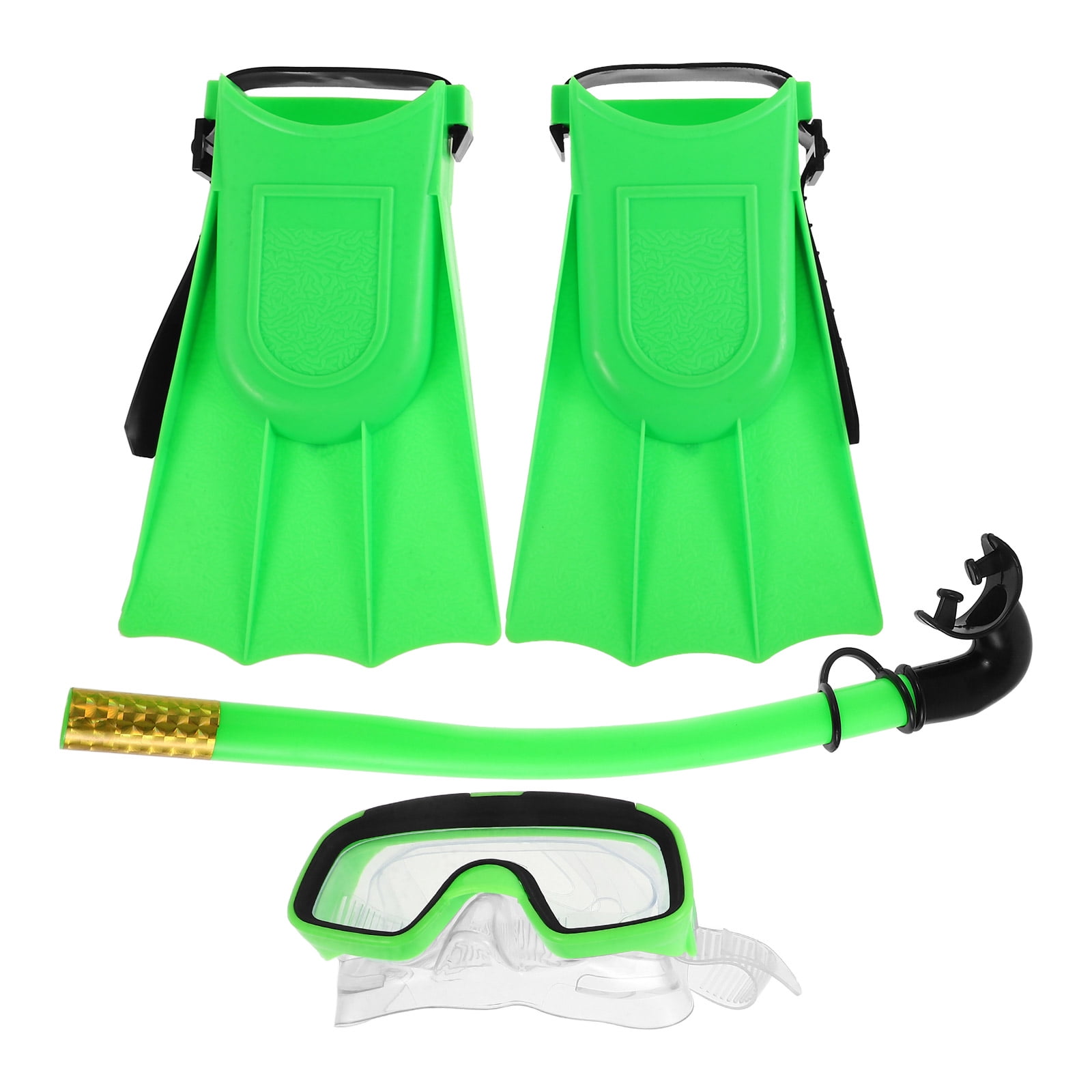 MUSEYA Kids Snorkel Set with Fins and Anti Fog Goggles PVC Material for ...