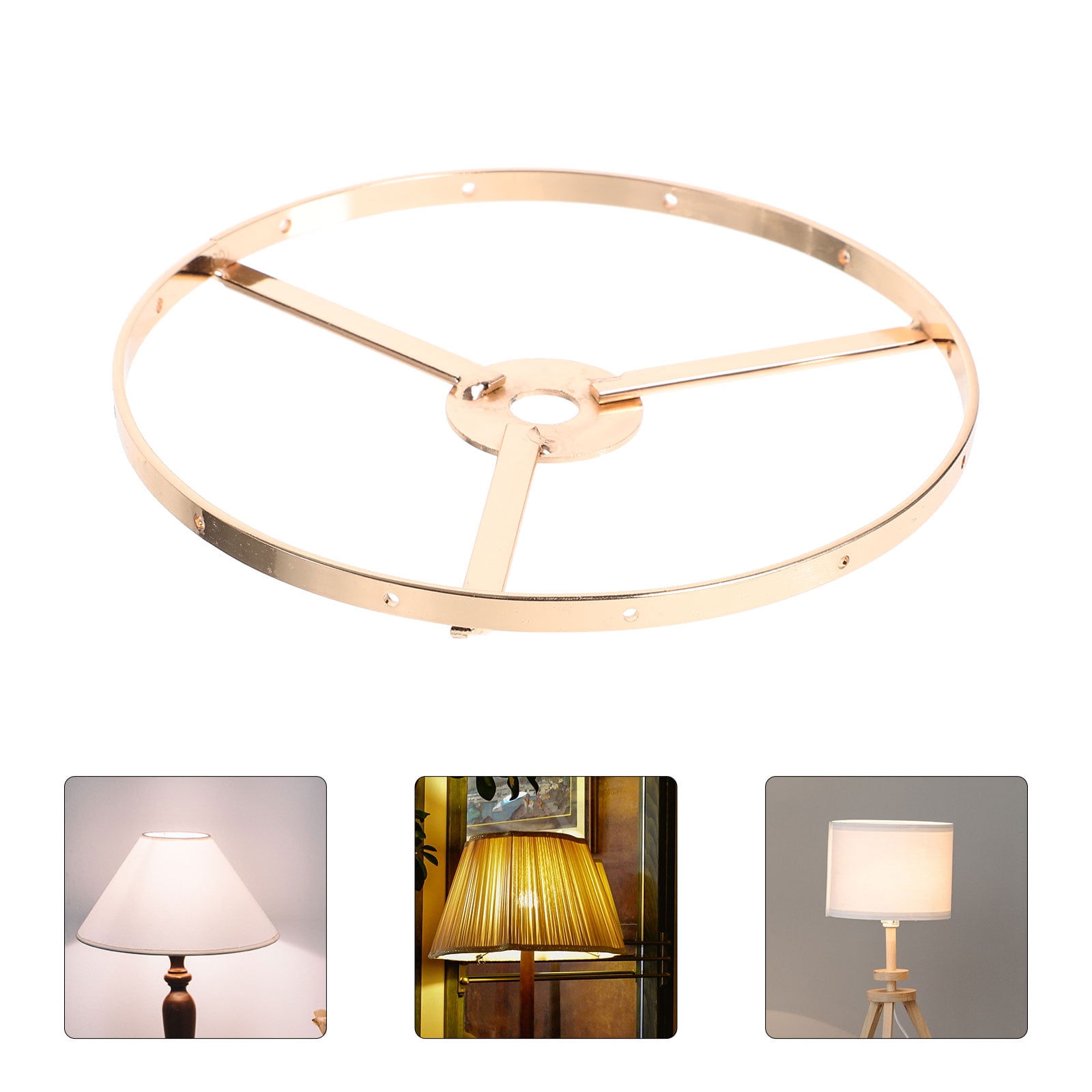 MUSEYA Lamp Bracket for Shade Iron Lampshade Frame Ring with Rust ...