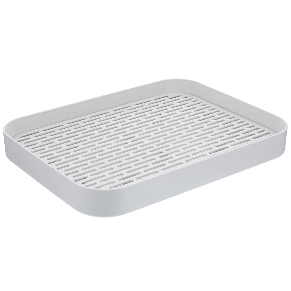 MUSEYA Large Dish Drainers for Kitchen Counter White PP Multi-function ...