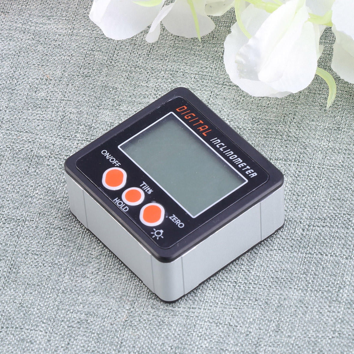 MUSEYA Magnetic Digital Inclinometer Angle Measuring Tool Plastic Black ...