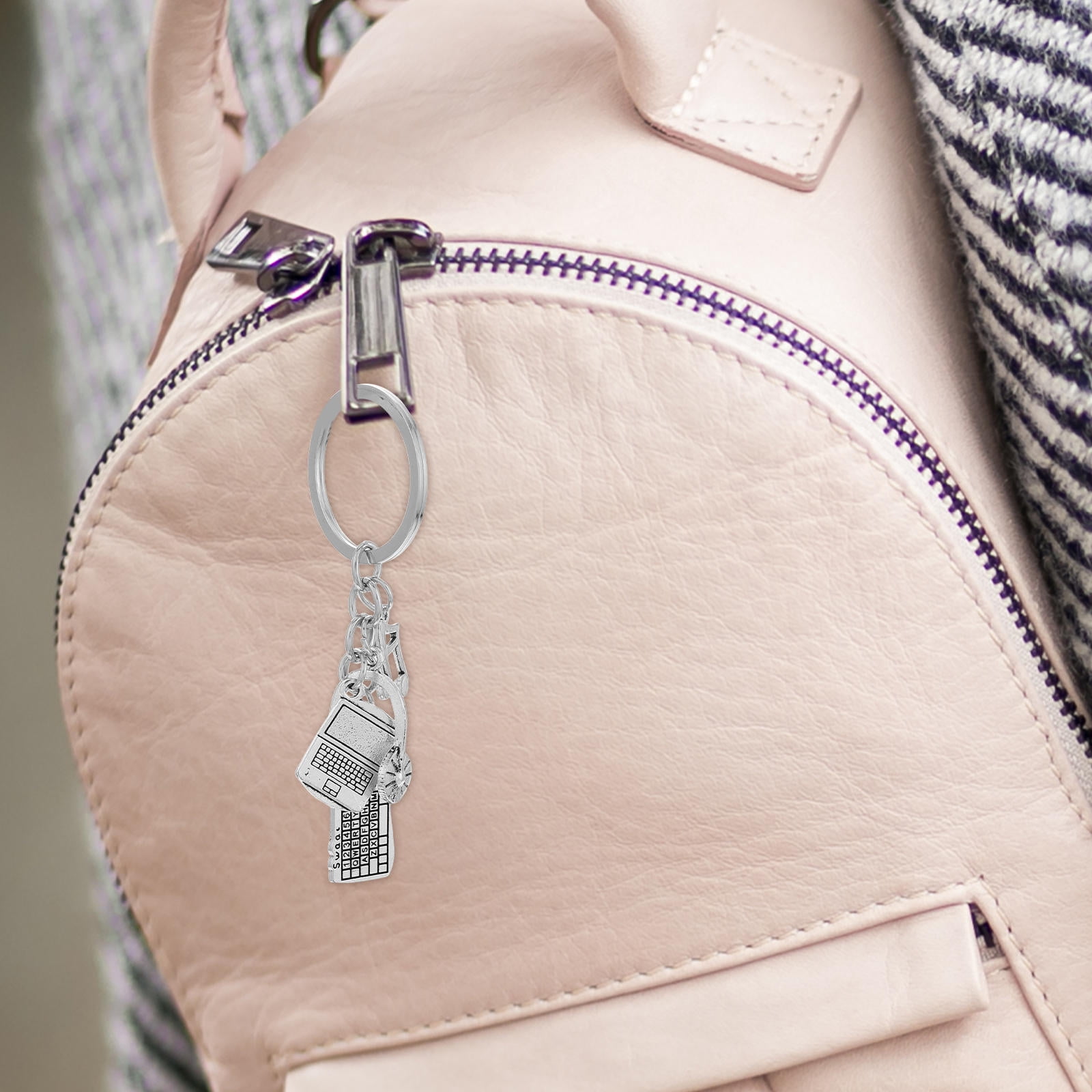 MUSEYA Music Styled Keychains for Women Engineer Keychain Sleek Zinc ...