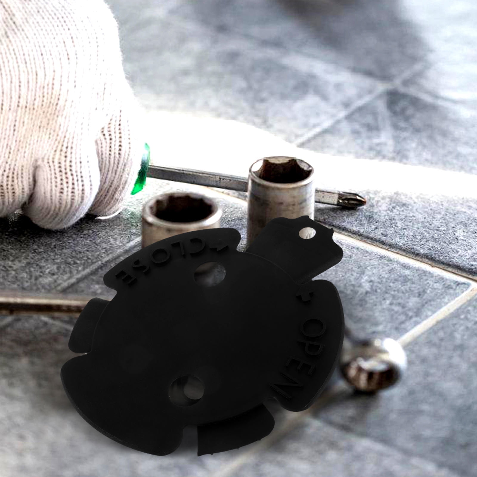 OATIPHO Vehicle Oil Sump Underfloor Flap Easy to Install Black ...