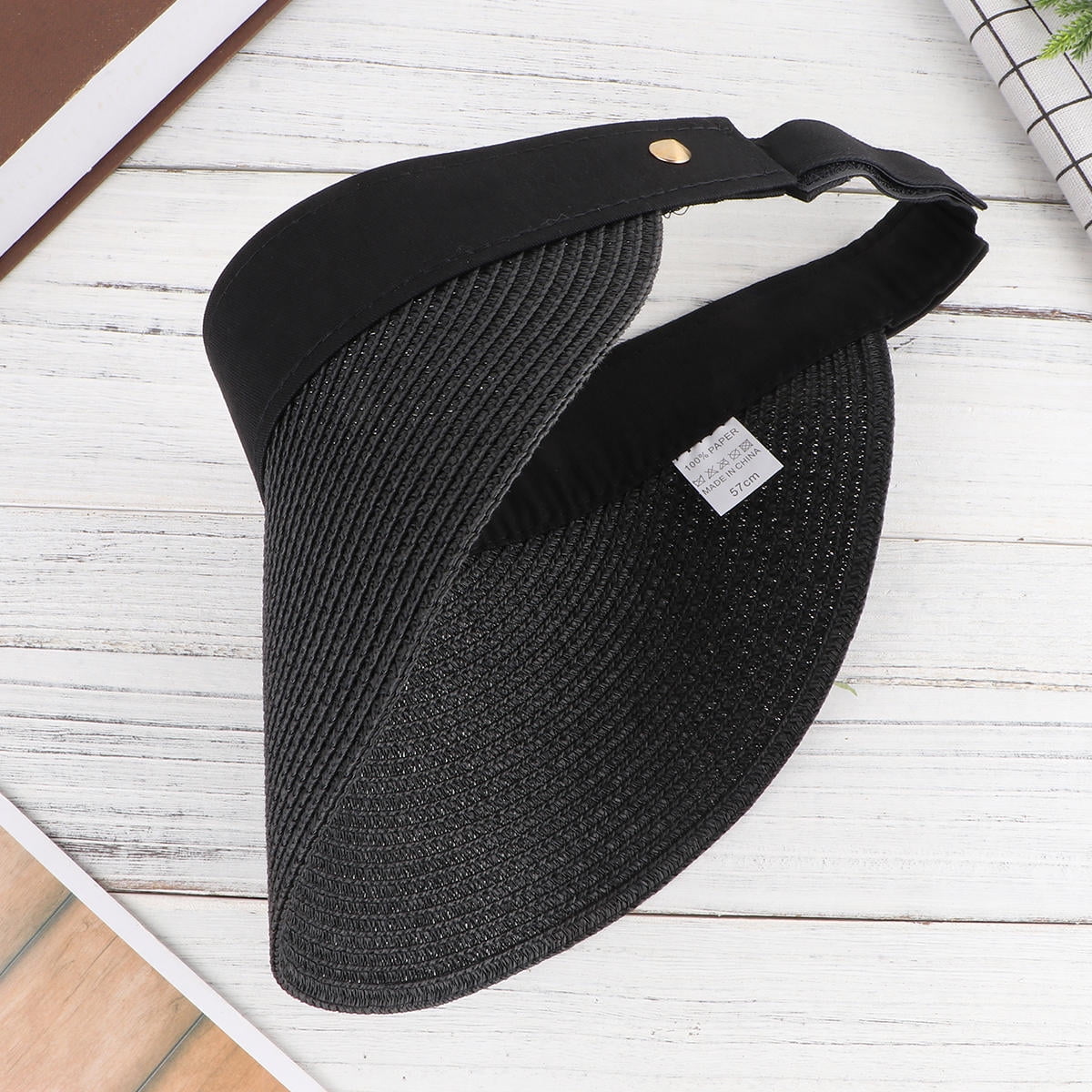 MUSEYA Outdoor Wide Brim Hat Lightweight Sun Hat Black 1Pack for Park ...