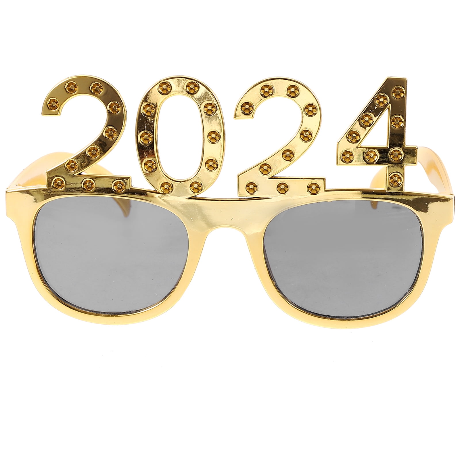 MUSEYA Photobooth Number Eyeglasses Golden PC Photo Props Family ...