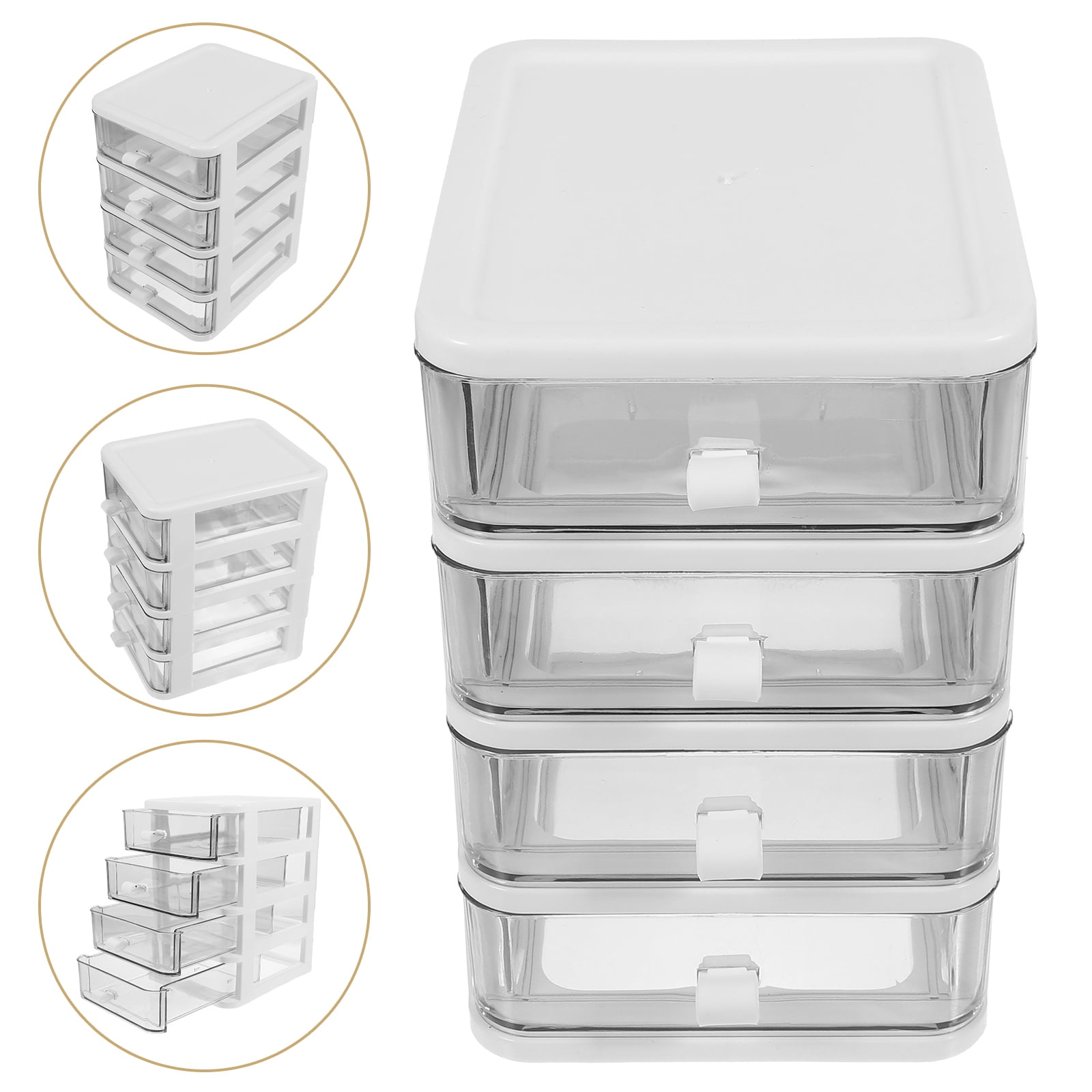 MUSEYA multi-layer drawer Drawer Storage Organizer Box PP Plastic 1Pack ...