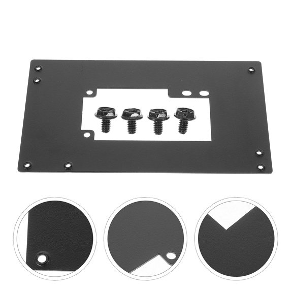 MUSEYA Rack Mount Adapter ATX Power Supply Bracket Aluminum Black 1Set ...