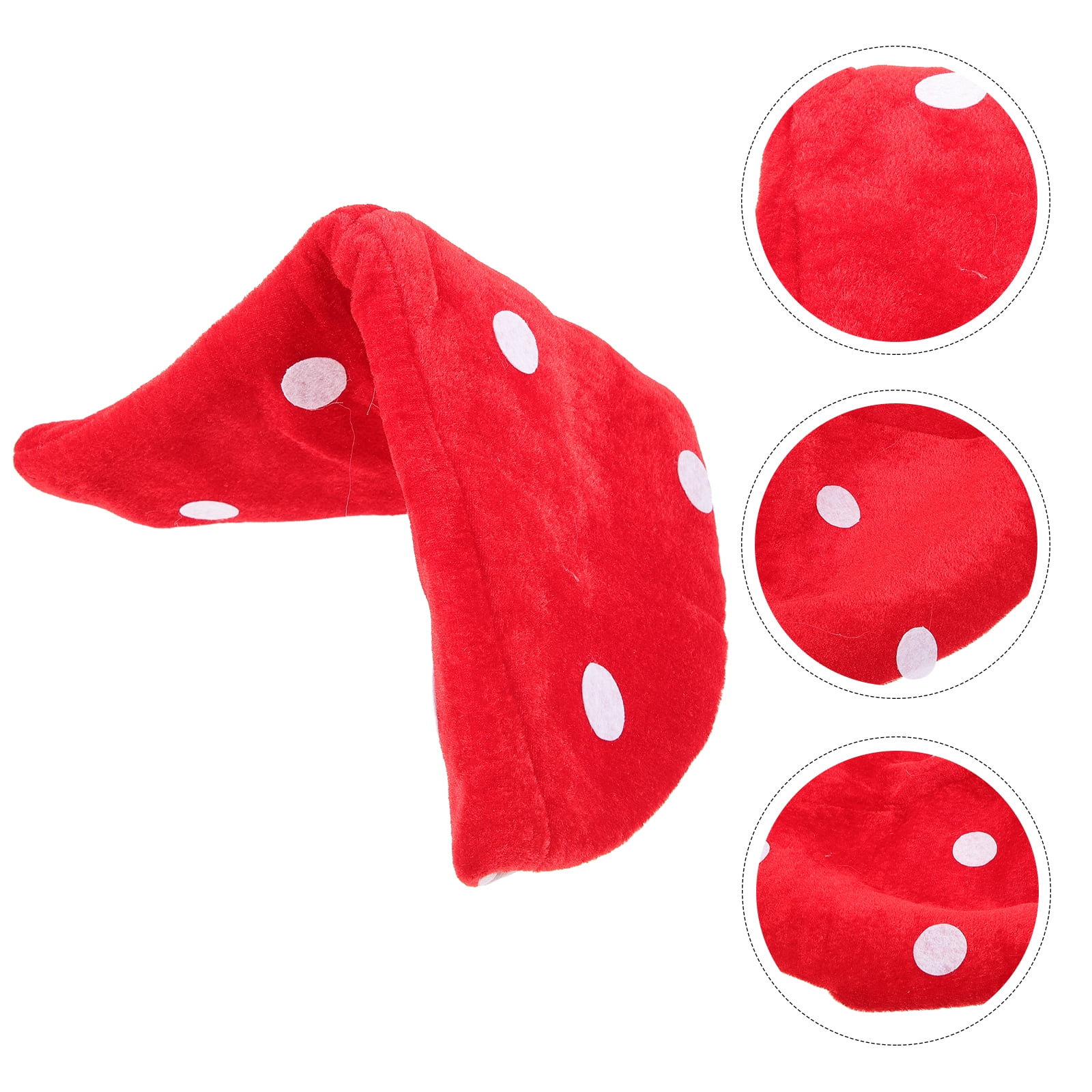 MUSEYA Red Mushroom Hat Toad Hat Mushroom Costume Party Funny ...