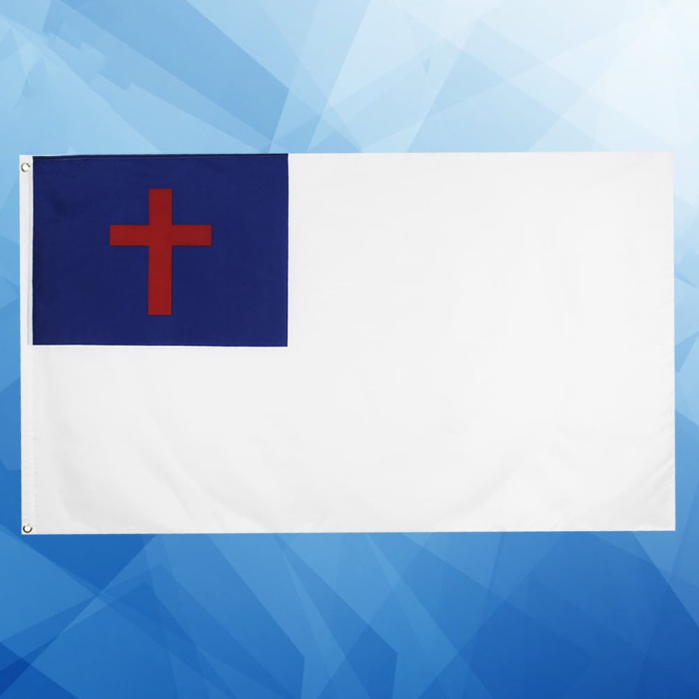 MUSEYA 1Pc DIY Christian Banner White Portable Flag for Party Classroom and Events - Walmart.com