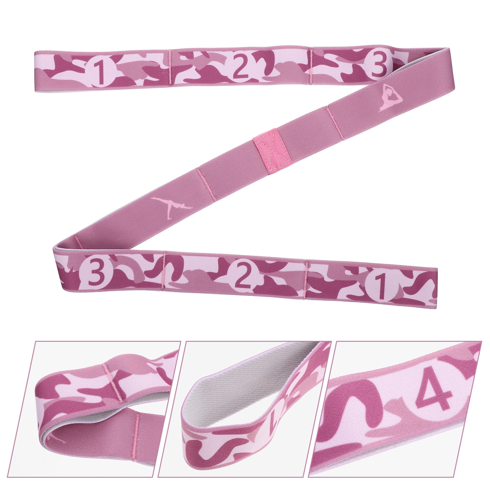 MUSEYA Resistance Band Exercise Bands Resistance with Handles Pink ...