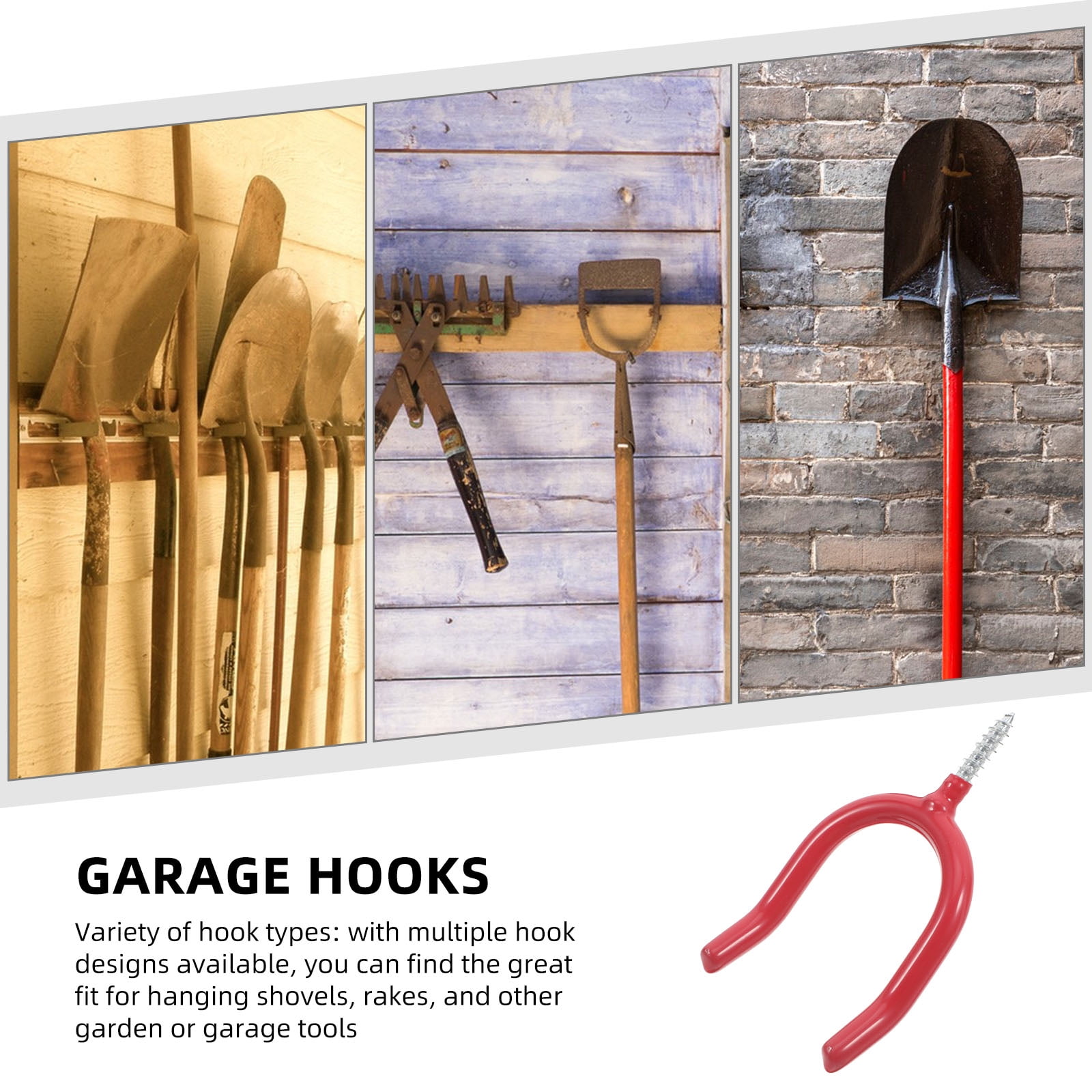 OATIPHO U Hanger Hook Utility Hooks Rubber Tool Organization 1Pack for ...