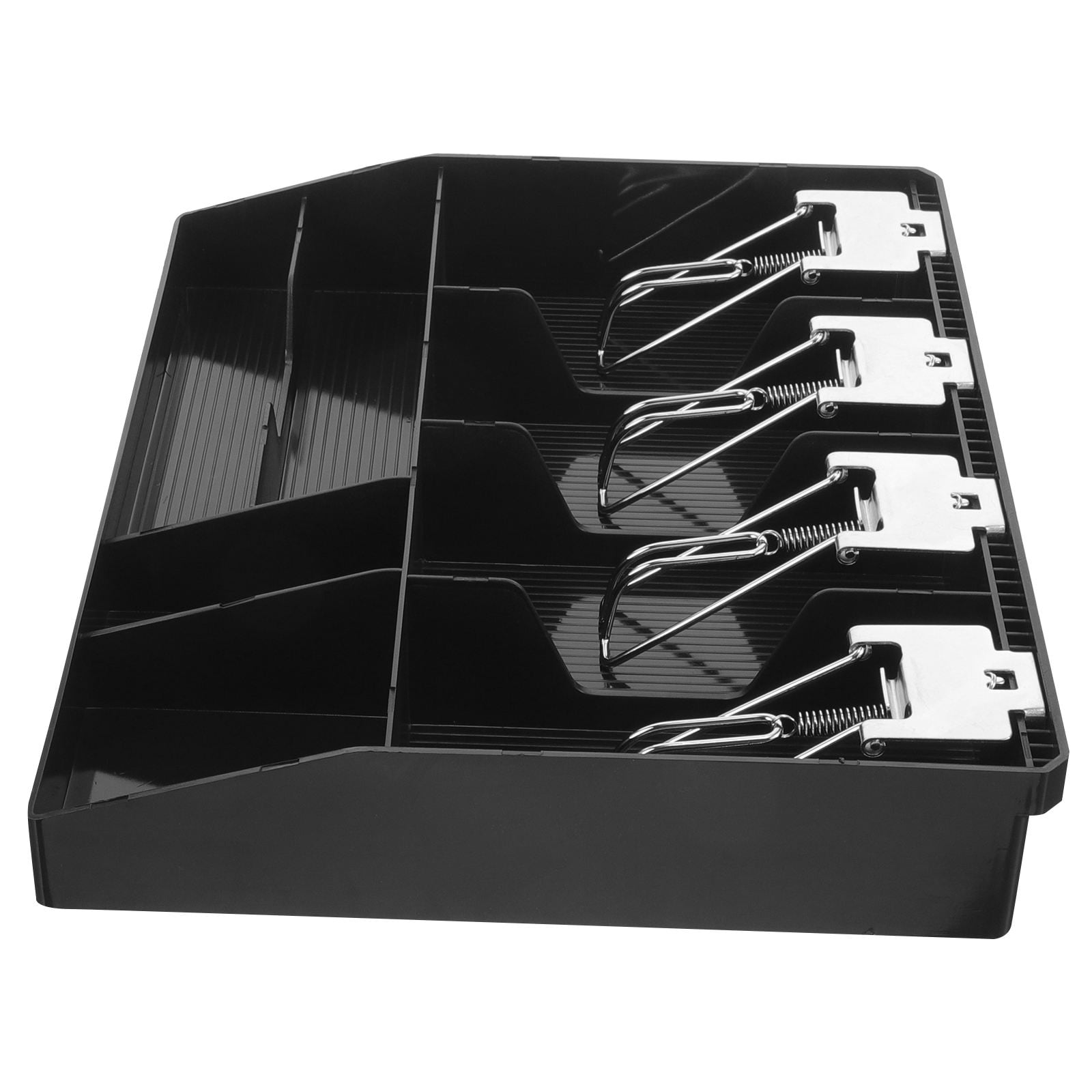 OATIPHO Multi Compartment Black Cash Drawer Organizer for Small ...