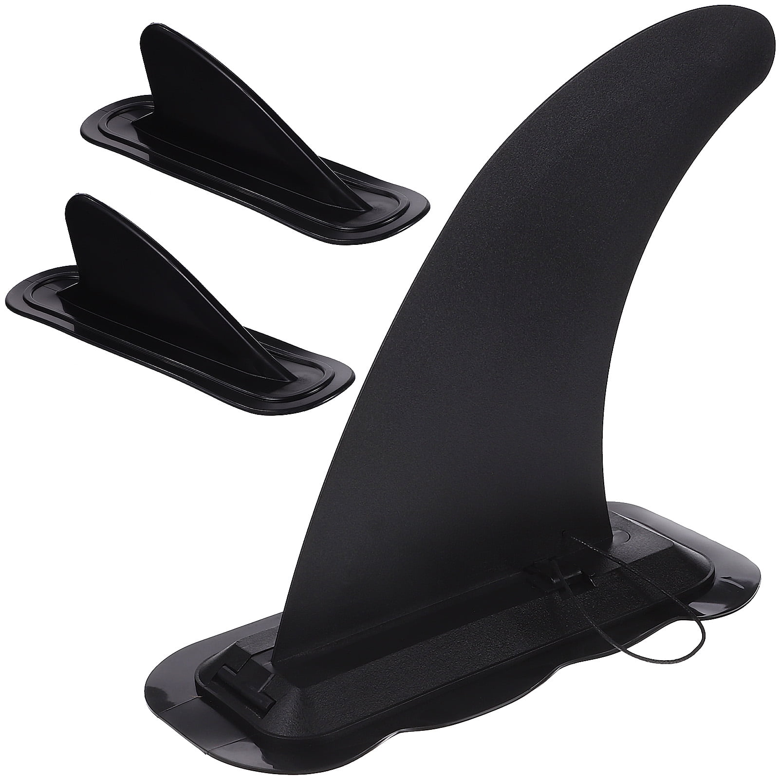 MUSEYA Soft Surfboard Fin Set 3 Pcs Black PVC for Paddle Board ...