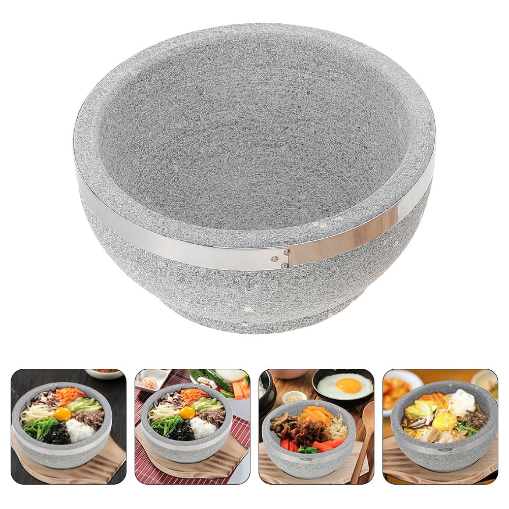 OATIPHO Korean Stone Pot With Lid Heat Retention Cooking On Open Flame ...