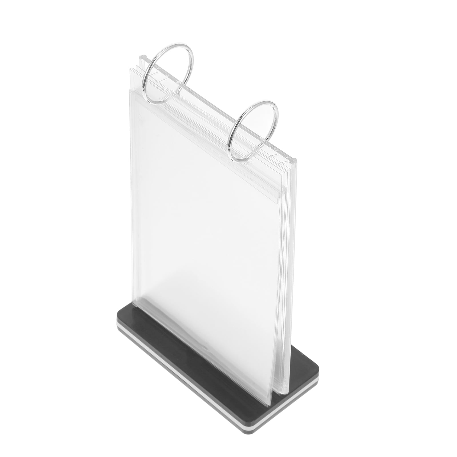 MUSEYA Table Menu Display Stand Small Sign Holder Transparent Pvc Iron ...