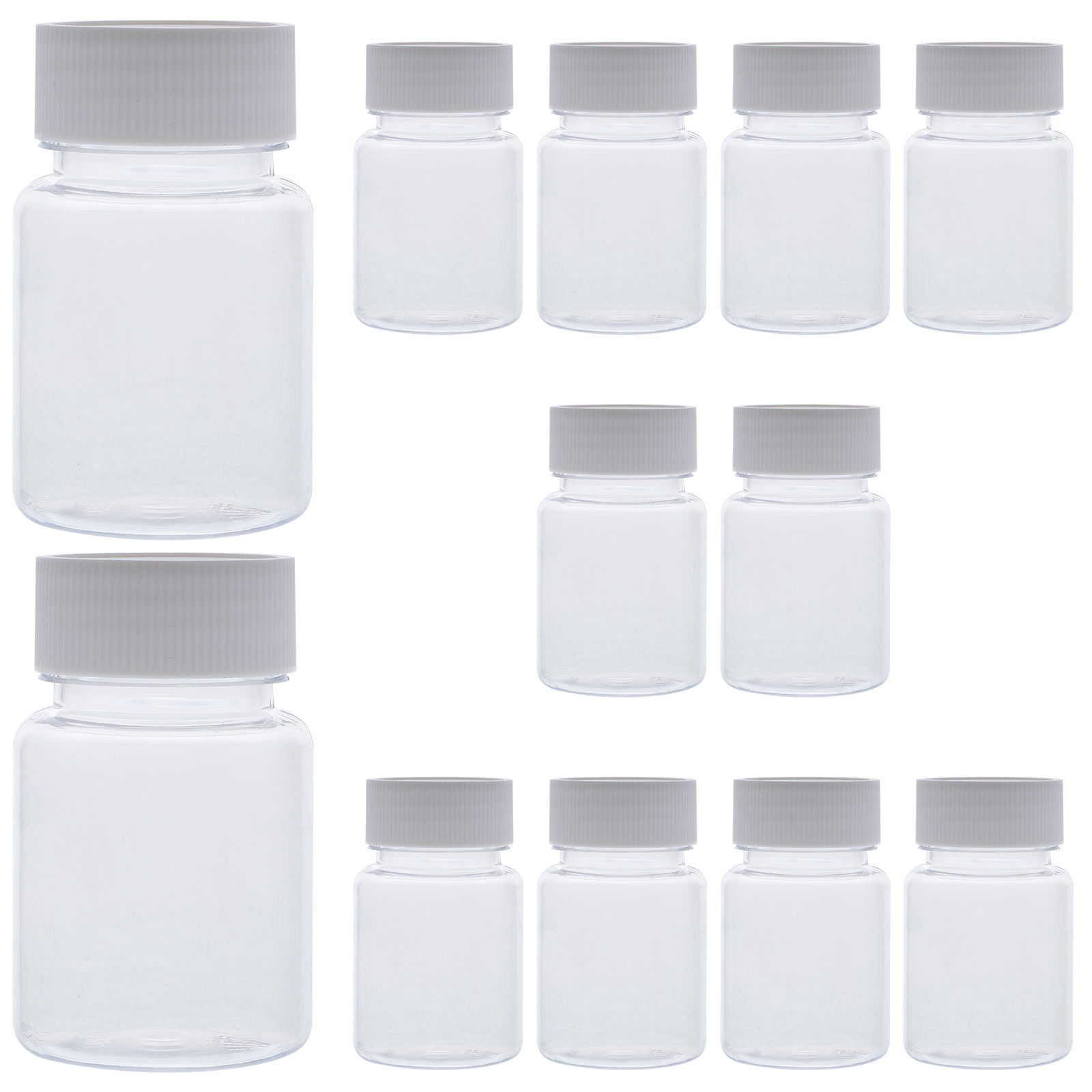 OATIPHO Transparent Pc Juice Bottles for Storing Water and Beverages ...