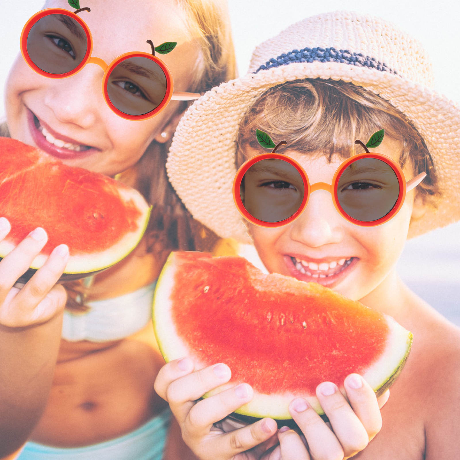 MUSEYA Tropical Luau Glasses As Funny Prop For Theme Party 4Pcs ...