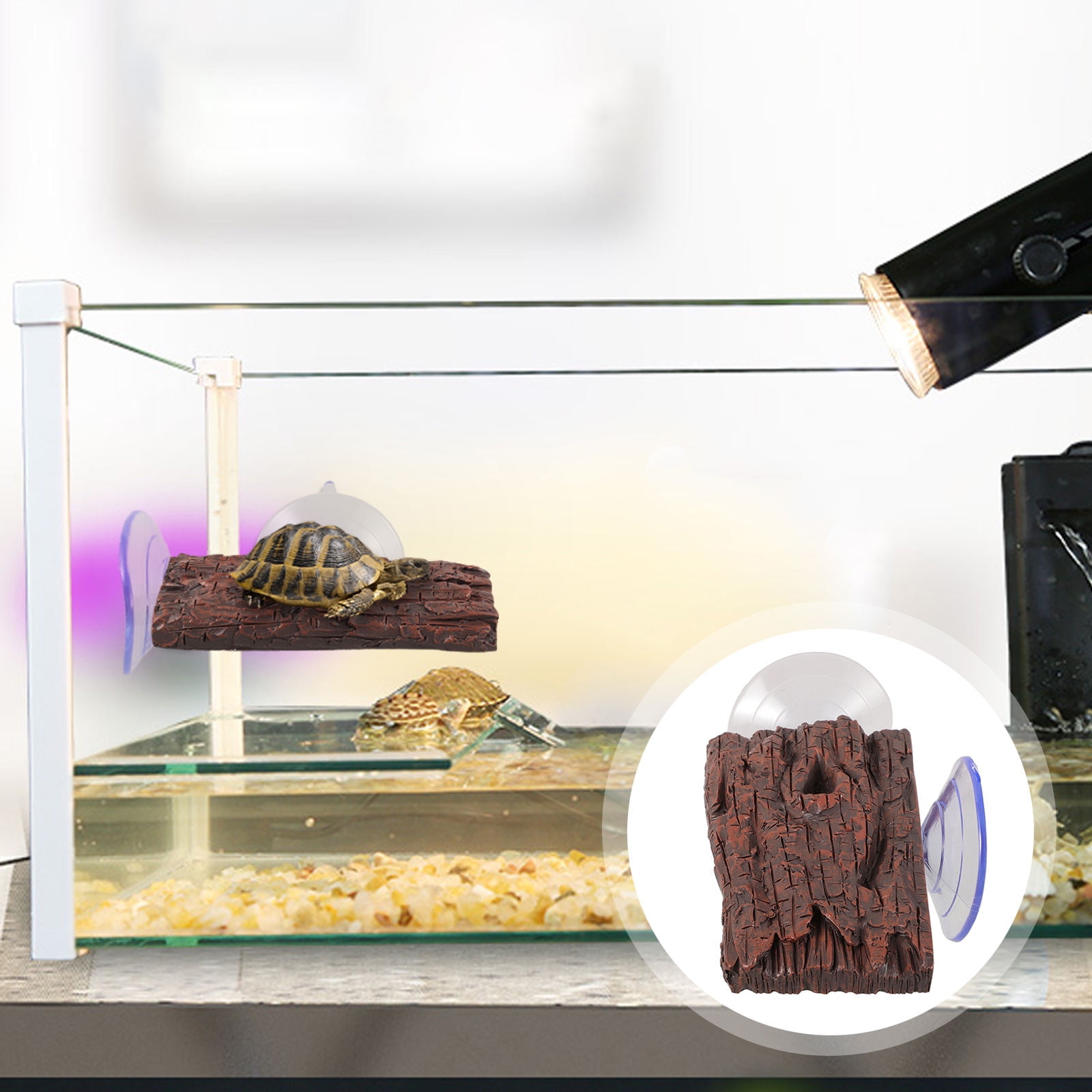 MUSEYA Suction Cup Turtle Basking Platform Turtle Resting Platform ...
