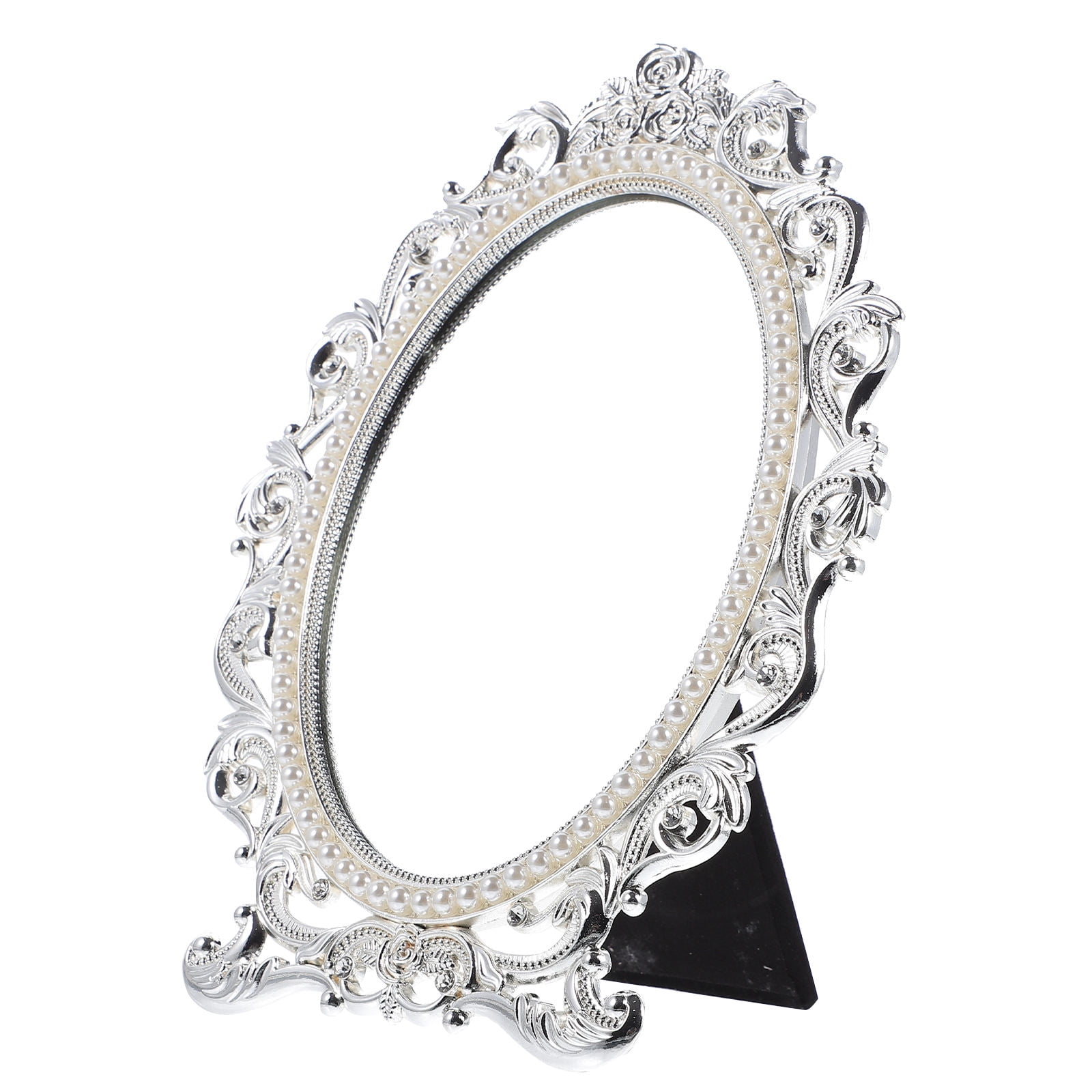 MUSEYA Vintage Pearl Makeup Mirror Tabletop Vanity Mirror Elegant ...
