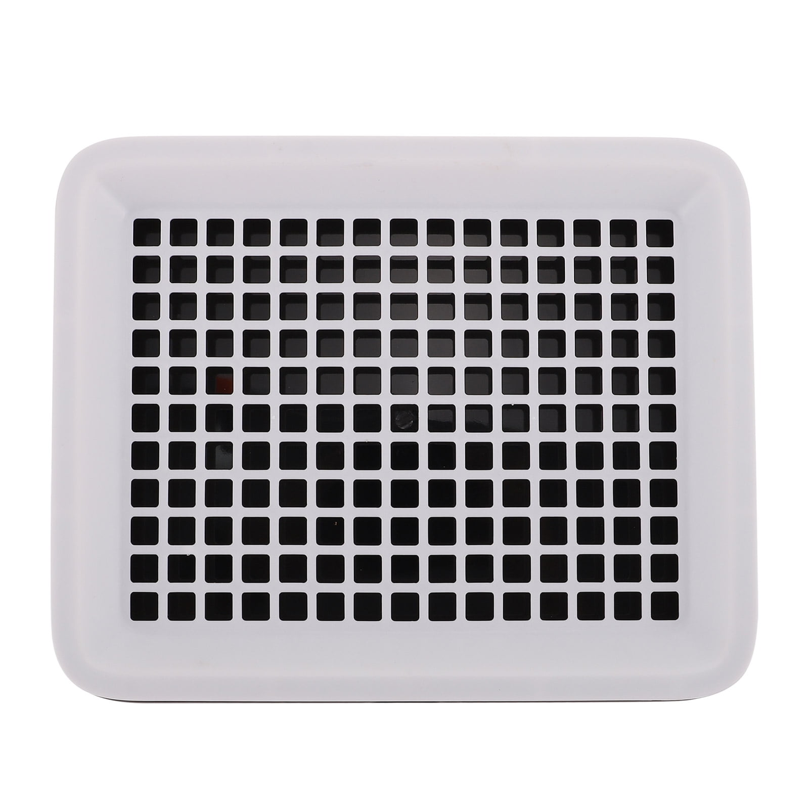 MUSEYA Small Animal Corner Litter Pan Rabbit Litter Box Black and White ...