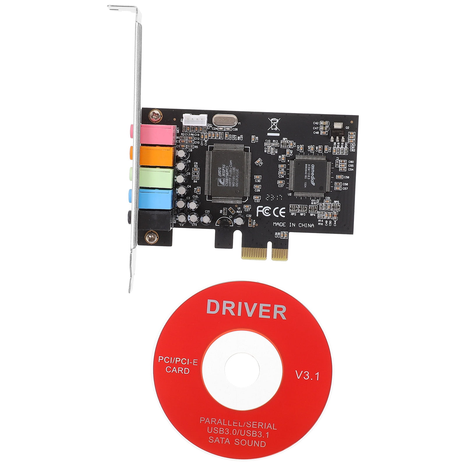 MUSEYA Audio Card Pcie with 5 Interfaces and 3D Surround Sound for ...