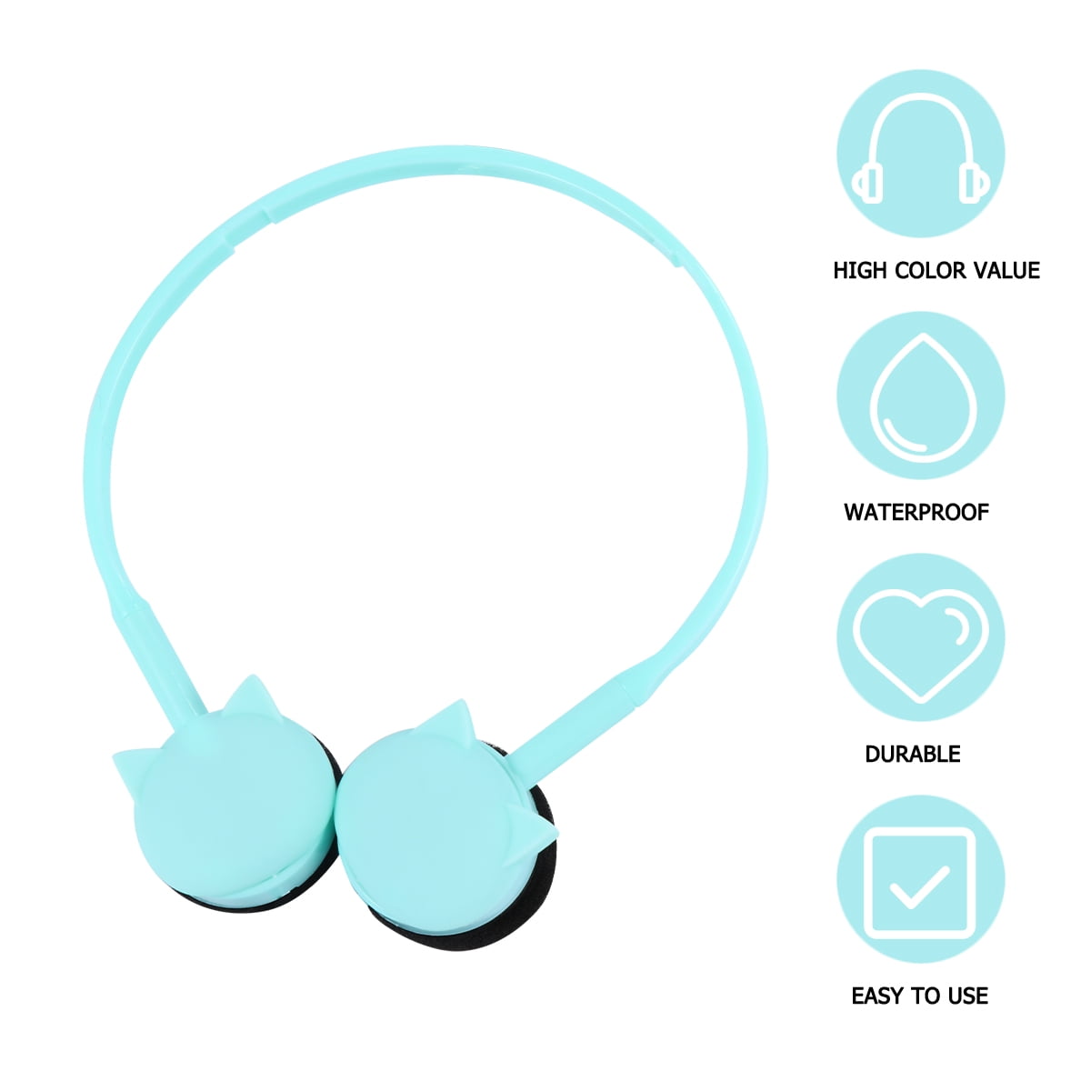 MUSEYA gaming headset cute Headphone Cartoon Style Lower Impedance ...