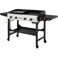 MUSHAN GD403 4-Burner Propane Gas Grill and Griddle Combo with Folding ...