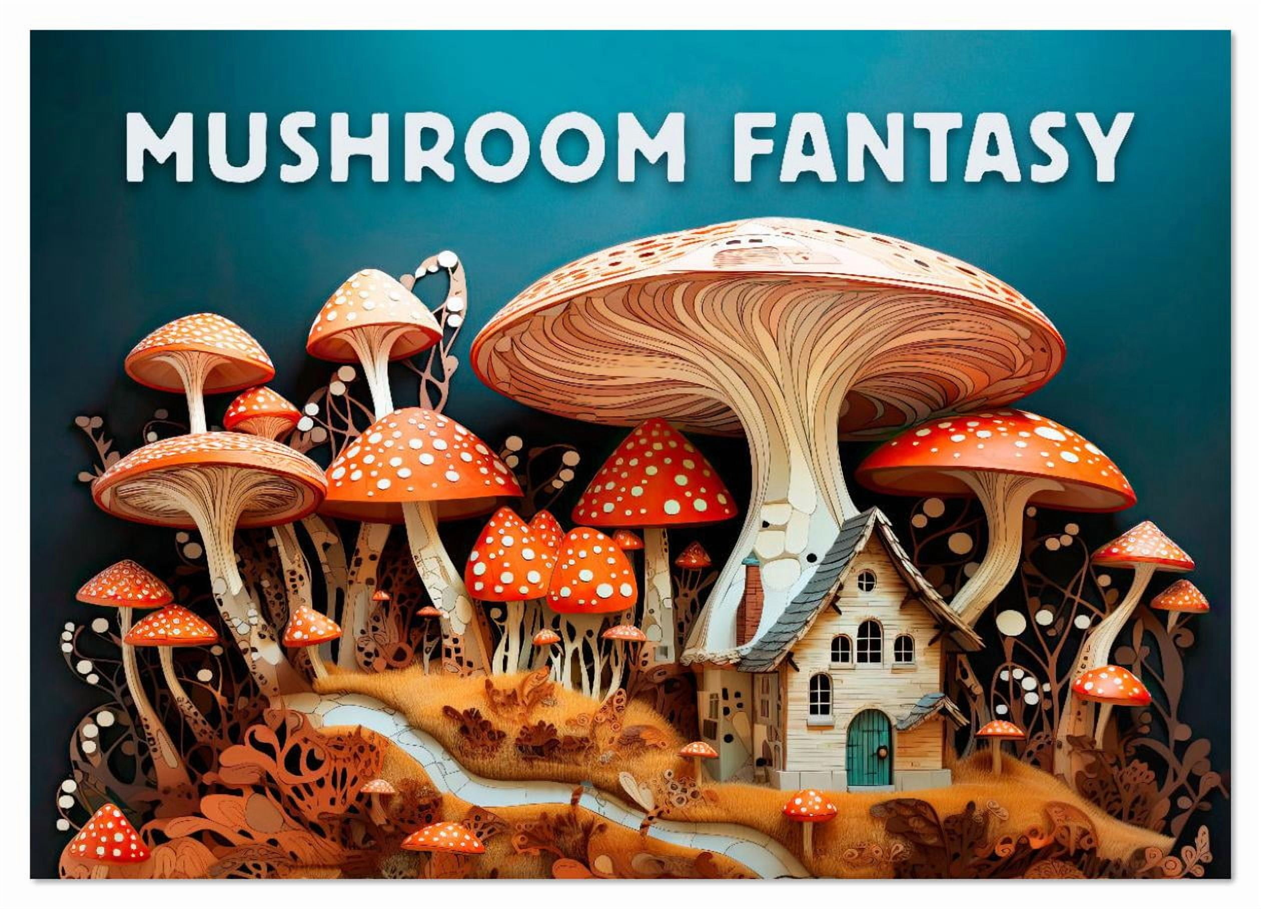MUSHROOM FANTASY (Monthly Wall Calendar 2026 11.7 x 16.5 (open ...