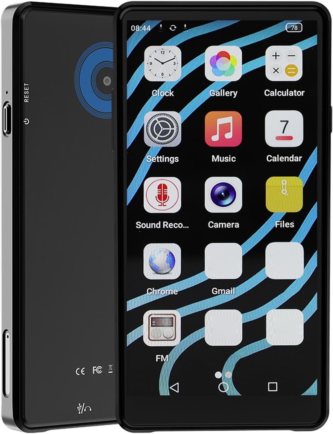 MUSICOZY 128GB MP3 Player with Bluetooth WiFi,Android 12 OS MP3&MP4 ...