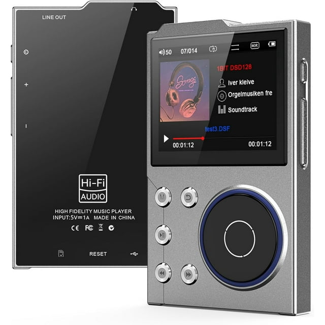 MUSICOZY 80GB MP3 Player with Bluetooth 5.3,Lossless DSD FLAC HD HiFi ...