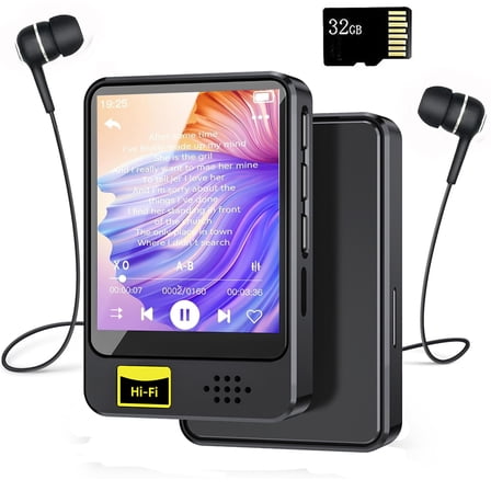 Yoton MP3 Player Bluetooth 64GB HiFi Sound Built-in Speaker FM Recorder ...