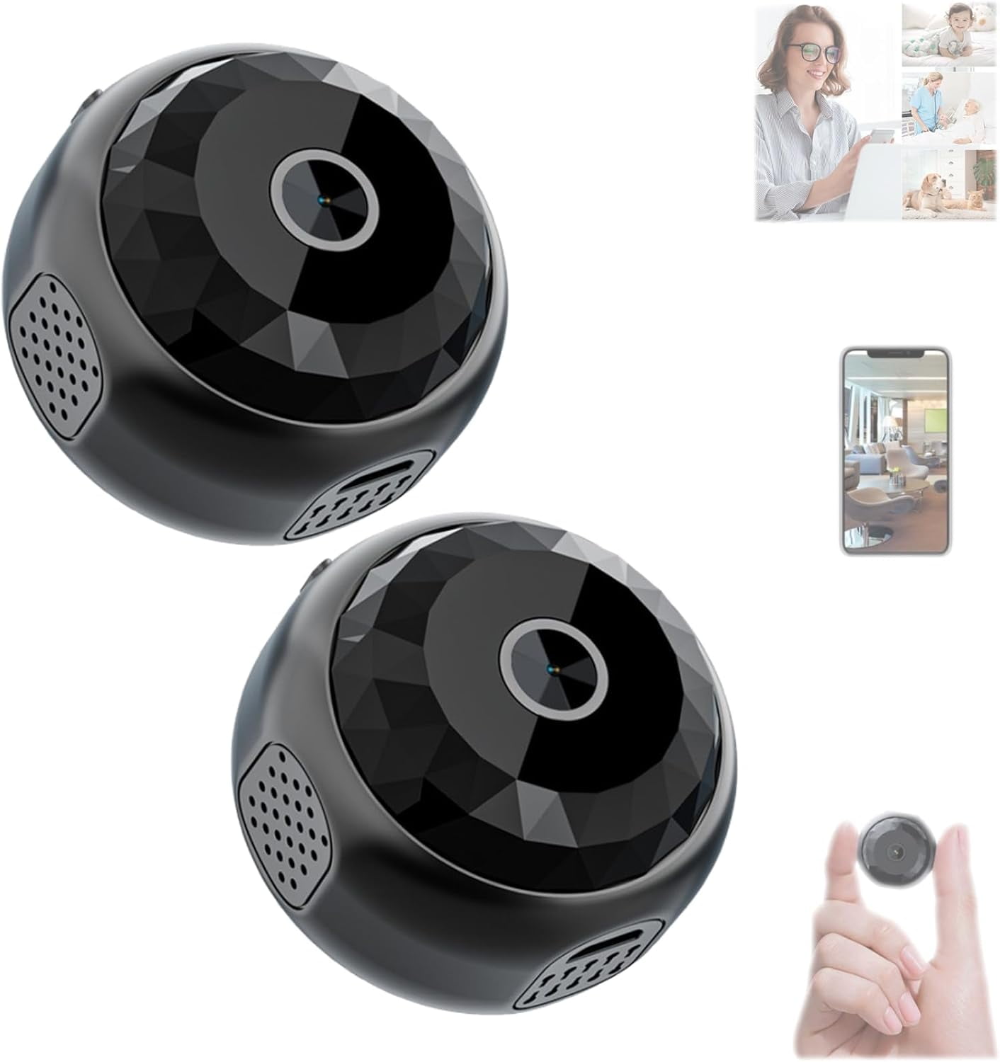 MUSICOZY Mini Camera,Mini 1080P Hd Wireless Magnetic Security Camera ...