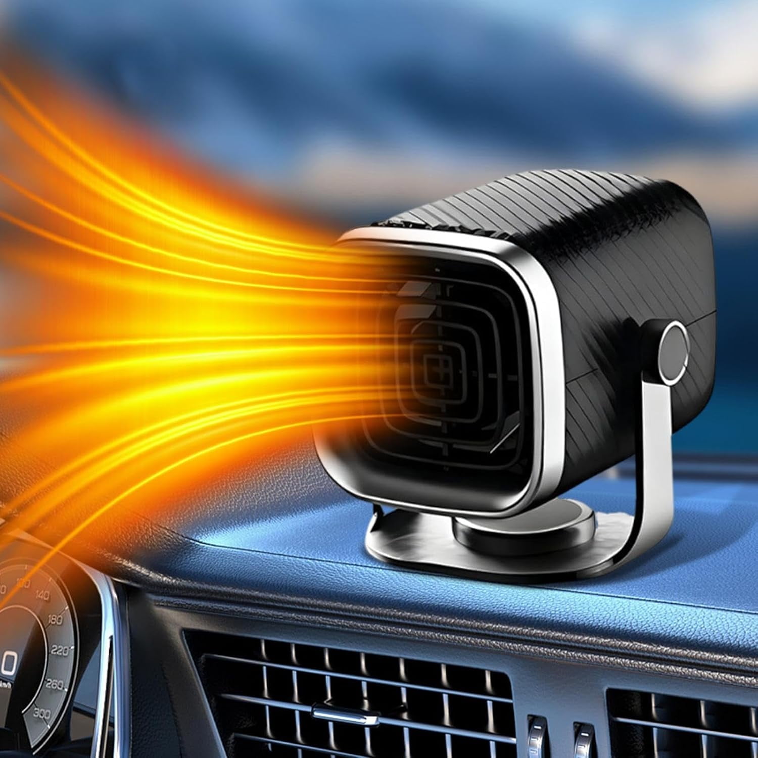 MUSICOZY Portable Car Heater Automotive Defogger – Electric Car Cooler Warmer | Quick Heat Air ...