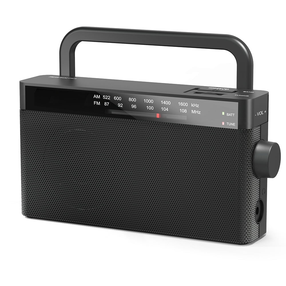 MUSICOZY Portable AM/FM Radio, Rechargeable Mini Player with Big ...