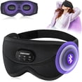 MUSICOZY White Noise Sleep Mask Headphones with 38 Soothing Sounds ...