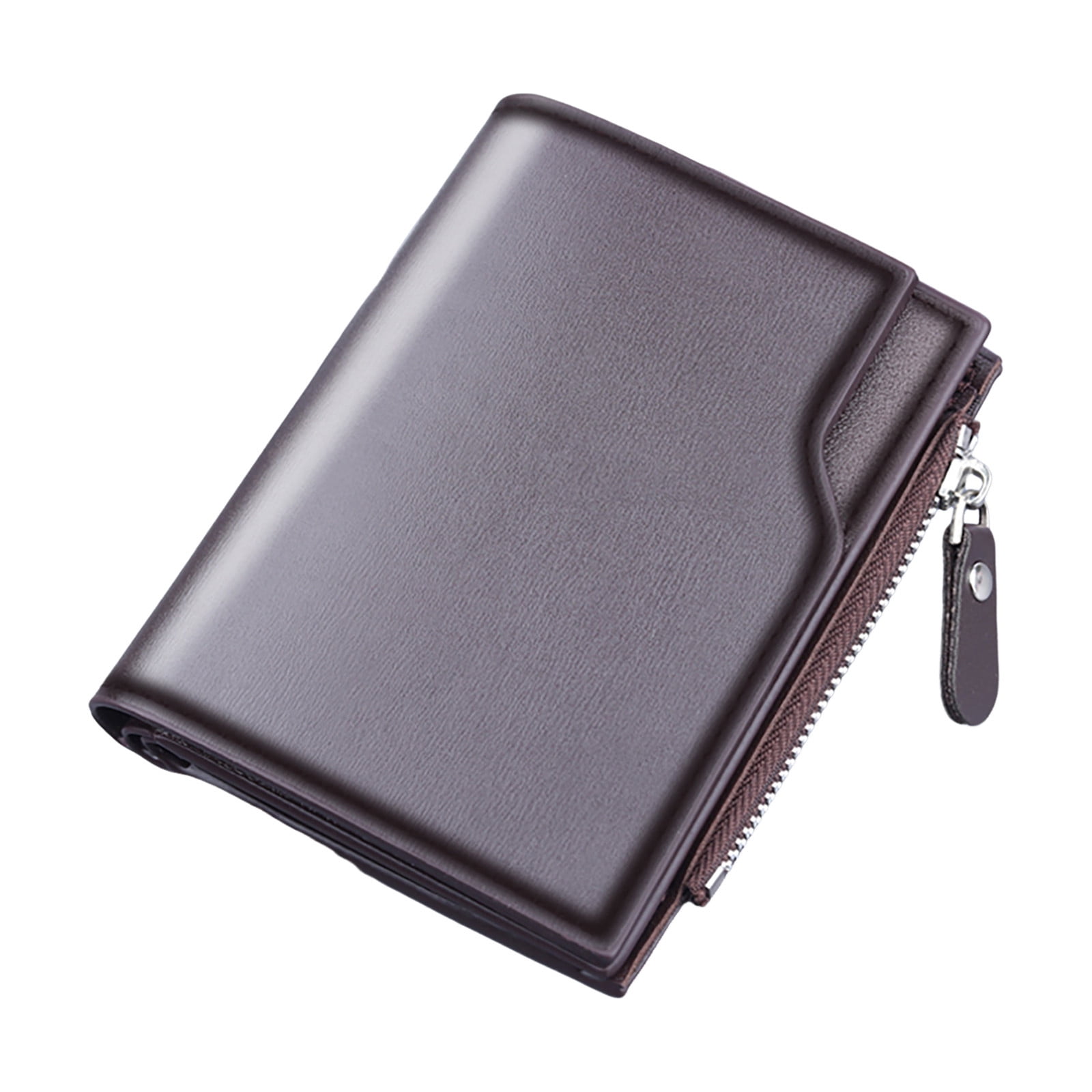 MUSOIE Mens Wallet Zipper RFID Card Holders Zip Coin Pocket Bifold ...