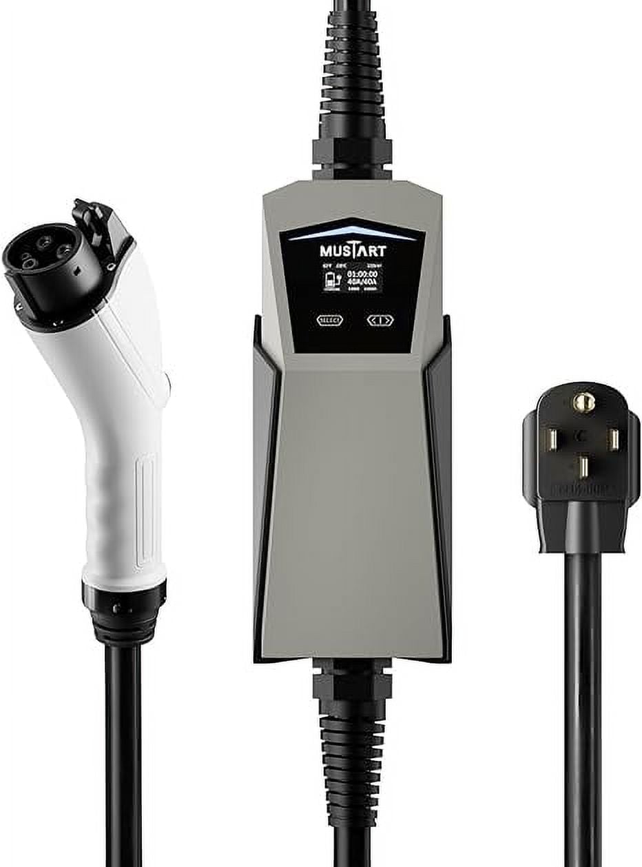 MUSTART 40 Amp EV Charger, Delayed Charging and Adjustable Current ...