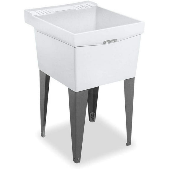 MUSTEE 20 in W x 24 in L x 34 in H, Floor Mount, Thermoplastic, Utility ...