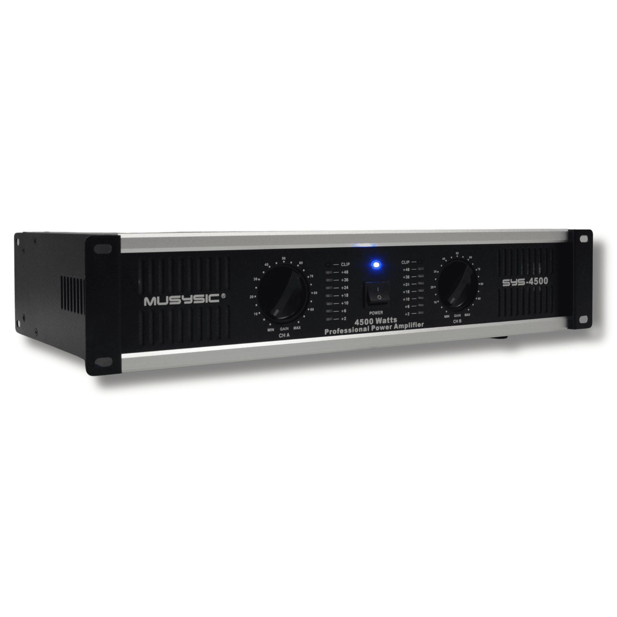 MUSYSIC 2 Channel 4500 Watts Power Amplifier, DJ Stereo SYS-4500, Home ...